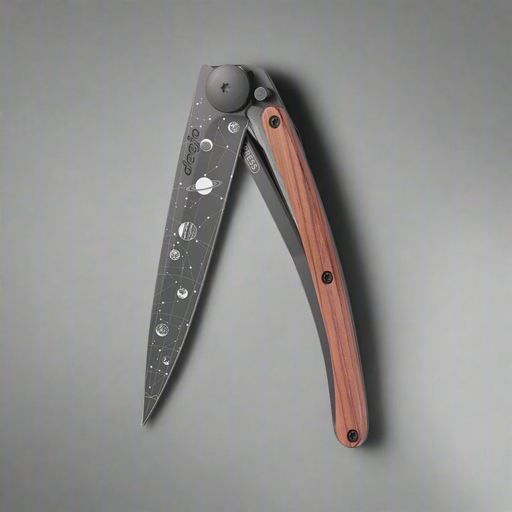 Astro Coral Wood 37G Pocket Knife by Deejo USA – Montana Gift Corral