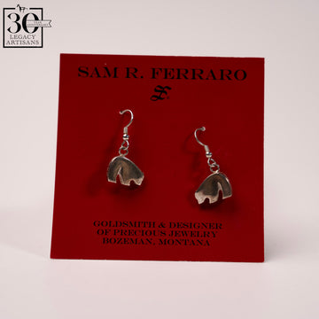 Black Bear Silver Earrings by Sam Ferraro – Montana Gift Corral