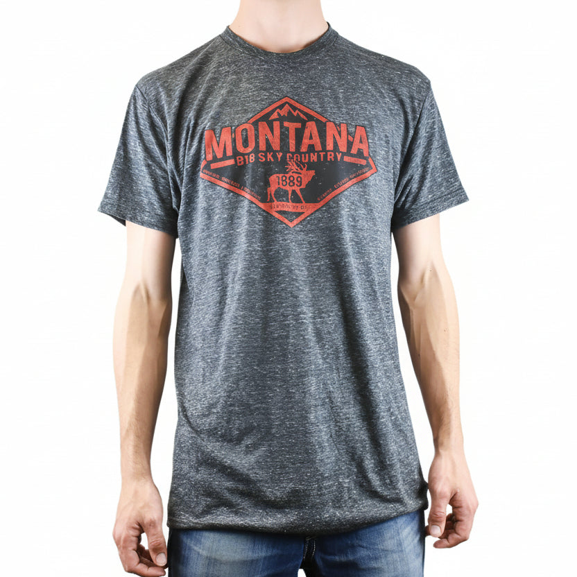 Dynamic Mountain Montana Elk Tee Shirt by Prairie Mountain – Montana ...