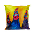 Karen Savory The Girls Three Chickens Pillow by Meissenburg Designs ...