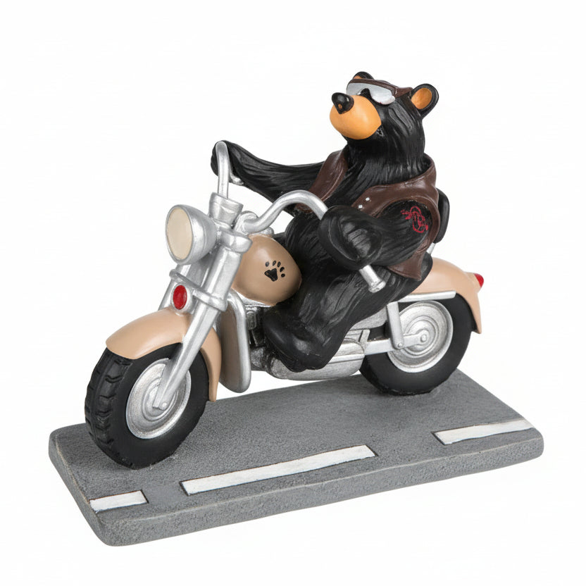 Harley Biker Bear Bearfoots Figurine by Jeff Fleming